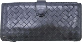 Bottega Veneta unisex, Pre-owned, Noir, Taille: ONE Size Portefeuille en tissu Vintage Pre-owned