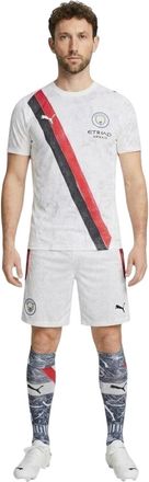 Puma KidSuper Ausw&auml;rts-Trikot f&uuml;r Herren, Manchester City FC (Wei&szlig;/Schwarz)