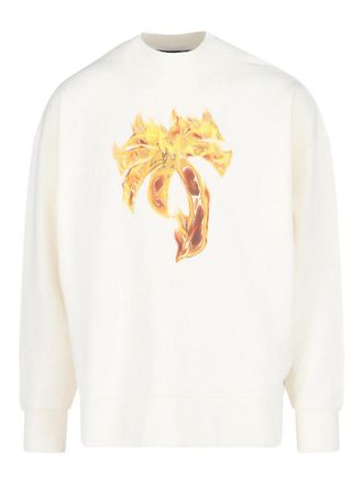 Palm Angels Sweat-Shirts - Blanc