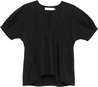 Proenza Schouler Femme, Blouses et Chemises, Noir, Taille: 38 FR Tia V Neck Top