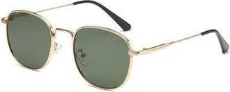 Generic Lunettes De Soleil Tendance En M&eacute;tal For Hommes Et Femmes, Monture Fine, Id&eacute;ales For Les Sports Vacances Plein Air(Green)