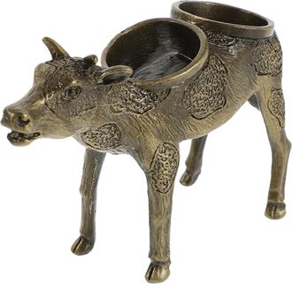 Amosfun Zinklegierung Flaschenverschluss Halter Ständer Kühe Design Weinflaschenverschluss Display Rack Modern Dekorativer Tisch Organizer Robust Für Weinlieb