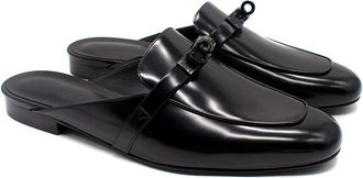 Herm&egrave;s Noir Oz Mule Size 38