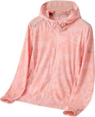 Generic Vestes X &agrave; capuche pour femmes 2026 | UPF 50+ chemise de p&ecirc;che &agrave; manches longues, rose, 4XL