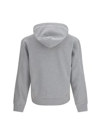 Givenchy Mens Cotton Hoddie Light Grey Melange Sweatshirts Sweater