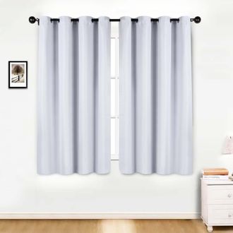 Superior Jaxon Halbverdunkelungsvorh&auml;nge, modern, strukturiert, 132 x 160 cm, mit &Ouml;sen, Sonnenblockierung und Raumverdunkelungsvorh&auml;nge f&uuml;r Schlafzimmer, Wohnz