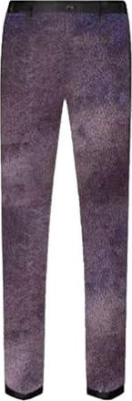 Generic Pantalon de danse disco pour homme - Jambe droite - Brillant - Pantalon de bo&icirc;te de nuit pour homme, violet, 3XL