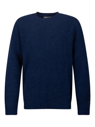 MC2 Saint Barth pull col rond torsades Ami de Coeur - Bleu