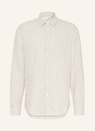 Sams&oslash;e & Sams&oslash;e Sams&oslash;e Sams&oslash;e Hemd Saliam Comfort Fit Mit Leinen beige