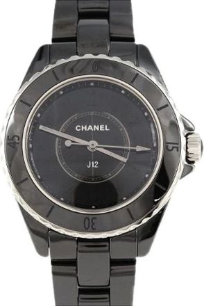 Chanel Montre en verre Pre-owned - Femme - Pre-owned - Noir - Taille: ONE Size