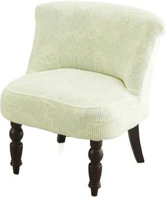 Generic Stretch Bezug F&uuml;r St&uuml;hle Ohne Armlehnen, Jacquard Stoff Spannbezug Waschbar Mit Rutschsicherung, Hunde Freundlicher M&ouml;belschutz F&uuml;r Sessel, Wohnzimmer