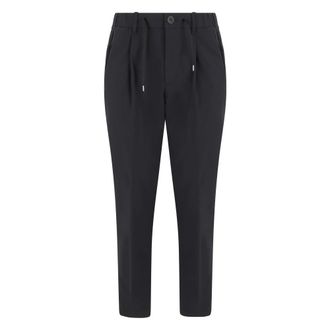Herno Pantalon slim &agrave; cordon de serrage - Homme - Pantalons - Noir - Taille: XL