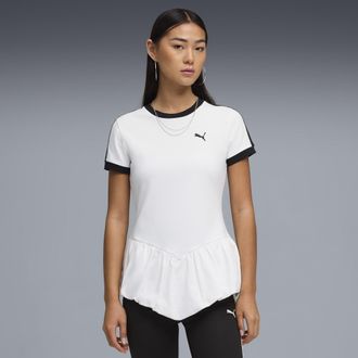 Puma T-shirt ballon T7 Femme, V&ecirc;tements, Blanc, XL