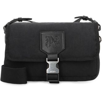 Palm Angels Homme, Sacs, Noir, Taille: ONE Size Sac Bandoulière en Tissu Technique