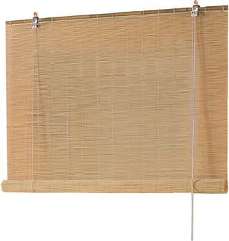 Good Life Bambusrollo Seitenzug Fenster Rollos Raffrollo Holzrollo Natur Sichtschutz L&auml;nge 160 cm Breite 60-160 cm (80 x 160 cm)