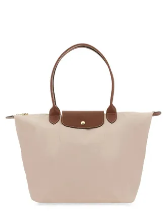 Longchamp Womens Shoulder Bag Le Pliage White