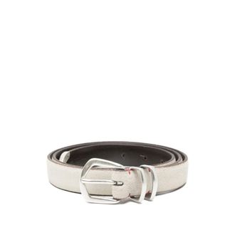 Eleventy Homme, Accessoires, Beige, Taille: 105 CM Brushed Calfskin Belt