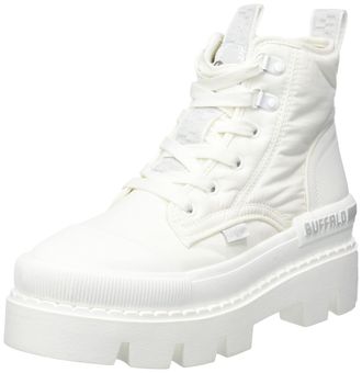 Buffalo Damen Raven HI Halblange Stiefel, White, 38 EU