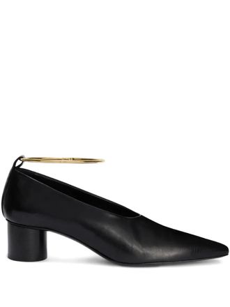 Jil Sander escarpins Ring en m&eacute;tal d&eacute;tachable - Noir