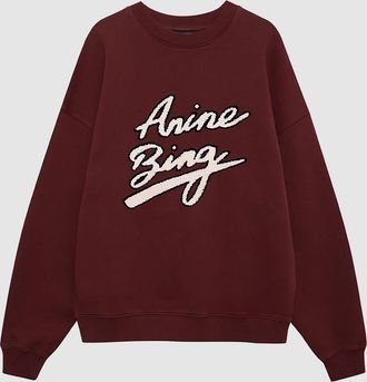 Anine Bing Sweatshirt Miles Burgundy