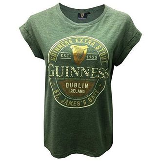 Guinness G&eacute;n&eacute;rique Guinness G4183 T-Shirt, Vert, XS Femme