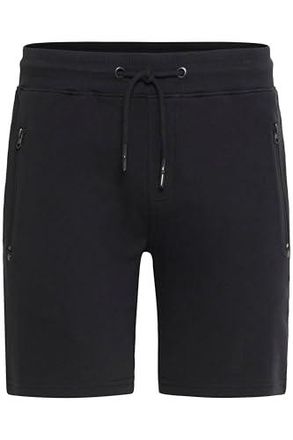 Solid SDTaras Homme SweatShorts Pantalon Court de Jogging avec Cordon de Serrage Poches zipp&eacute;es M&eacute;lange de Coton Regular Fit, Taille:M, Couleur:Black (9000)