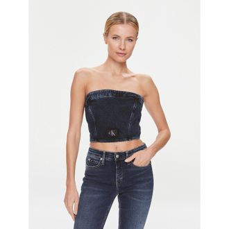 Calvin Klein Jeans Top J20J222870 Dunkelblau Slim Fit