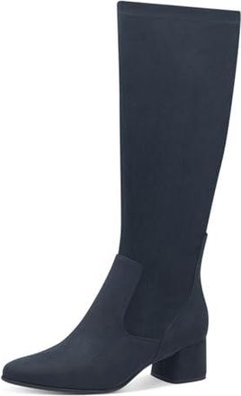 Marco Tozzi Bottes Longues pour Femme 2-25524-43 Tendance, Bleu Marine fonc&eacute;, 37 EU