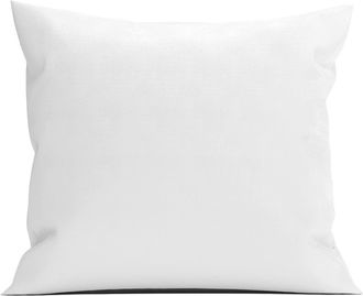 Heckett & Lane Mako Satin Kissenbezug Elementi 80x80 cm Farbe: Weiß Blue Reißverschluss