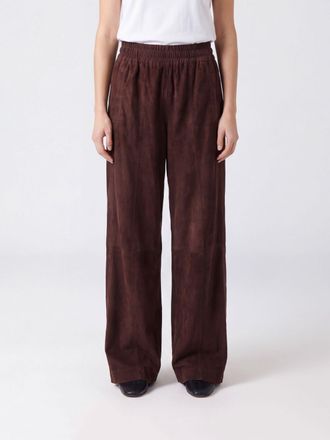 Jacob Cohen Wide Leg Hose aus Leinen- und Baumwollmischung mit elastischem Bund