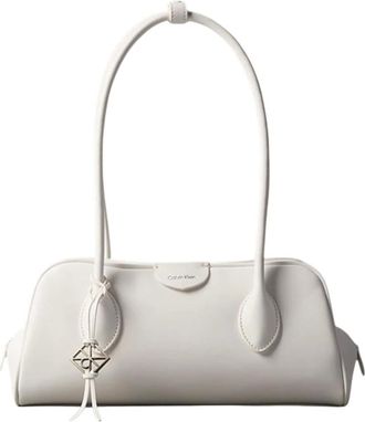 Calvin Klein Femme, Sacs, Blanc, Taille: ONE Size Emblem Trio Shoulder Bag
