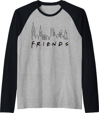 Friends TV-Show Skyline Logo NYC Vintage-Fansitcom Geek aus den 90ern Raglan