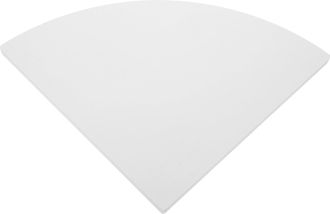 BESPORTBLE Eckwandregal aus Bruchfestem PVC Schwebendes Fächerförmiges Ablagefach Platzsparend für Bad Küche und Schlafzimmer S