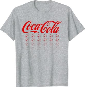 Coca Cola Ware Coca Cola Fu&szlig;ball Rot Multi B&auml;lle T-Shirt