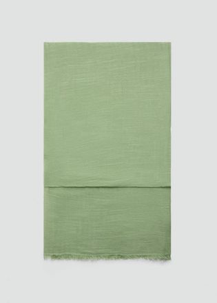 Mango Foulard coton vert - Femme - Taille unique - MANGO