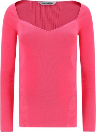 Balenciaga V-Pullover - Rosa