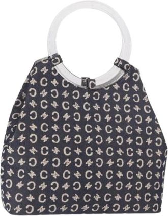 Celine Sac &agrave; main Pre-owned C Macadam Canvas - Femme - Pre-owned - Bleu - Taille: ONE Size