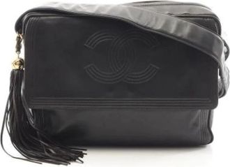 Chanel Sac bandouli&egrave;re vintage doccasion - Femme - Pre-owned - Noir - Taille: ONE Size