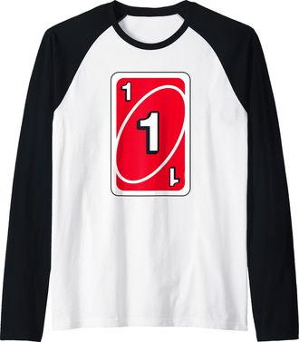 Uno Halloween Red 1 Karte Raglan