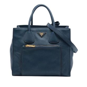 Prada Pre-owned Vintage Satchel - Femme - Pre-owned - Bleu - Taille: ONE Size