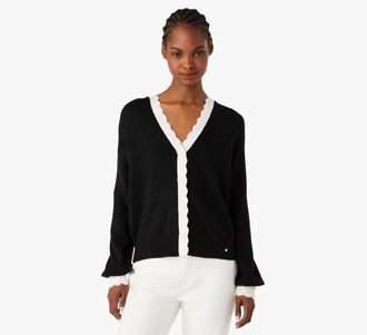 Kate Spade New York Scallop Colorblock Cardigan