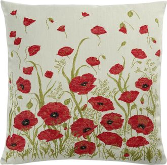 Sander Gobelin Kissenhülle/Kissenbezug - Brindisi - Mohn - 45 x 45 cm, 447987