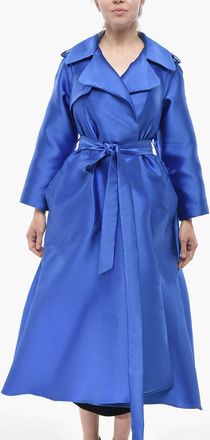 Super Blond Wickel-Trench LANVIN aus Satin in Seidenmischung Super Blond