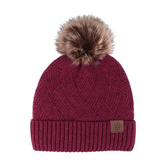 Generic Chapeau dhiver chaud d&eacute;contract&eacute; en peluche crochet&eacute;e multicolore pour femmes chapeaux tricot&eacute;s casquettes de baseball casquettes de bois, a, Taille u