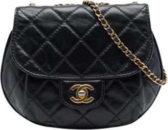 Chanel Sac bandouli&egrave;re vintage doccasion - Femme - Pre-owned - Noir - Taille: ONE Size
