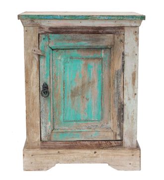 Guru Shop Vintage Beistellschrank, Kommode, Nachttischschrank, Flurschrank - Modell 52, 64x50x34 cm