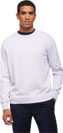 Brooks Brothers Homme, Pulls, Violet, Taille: M Pull Ras du Cou en Coton Supima