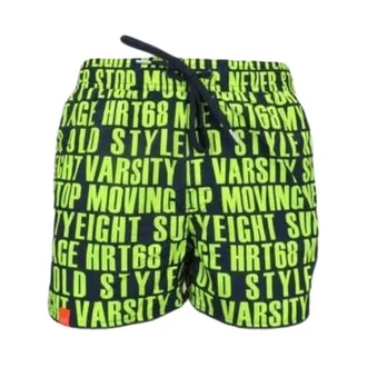 Sun 68 Fluo Logo Badeshorts - - Swimwear - Herren - Mehrfarbig - S