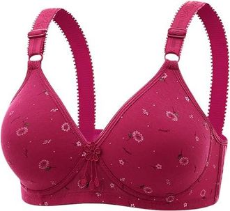 Generic D&eacute;bardeur pour femme - Bretelles r&eacute;glables - Couverture compl&egrave;te - Soutien-gorge confortable sans armatures - Soutien-gorge sans armatures, Bordeaux, 