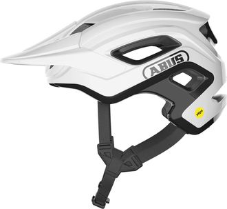 ABUS MTB-Helm Cliffhanger MIPS - Fahrradhelm f&uuml;r anspruchsvolle Trails - mit MIPS Aufprallschutz und gro&szlig;en L&uuml;ftungs&ouml;ffnungen - f&uuml;r Damen und Herren - Wei&szlig;